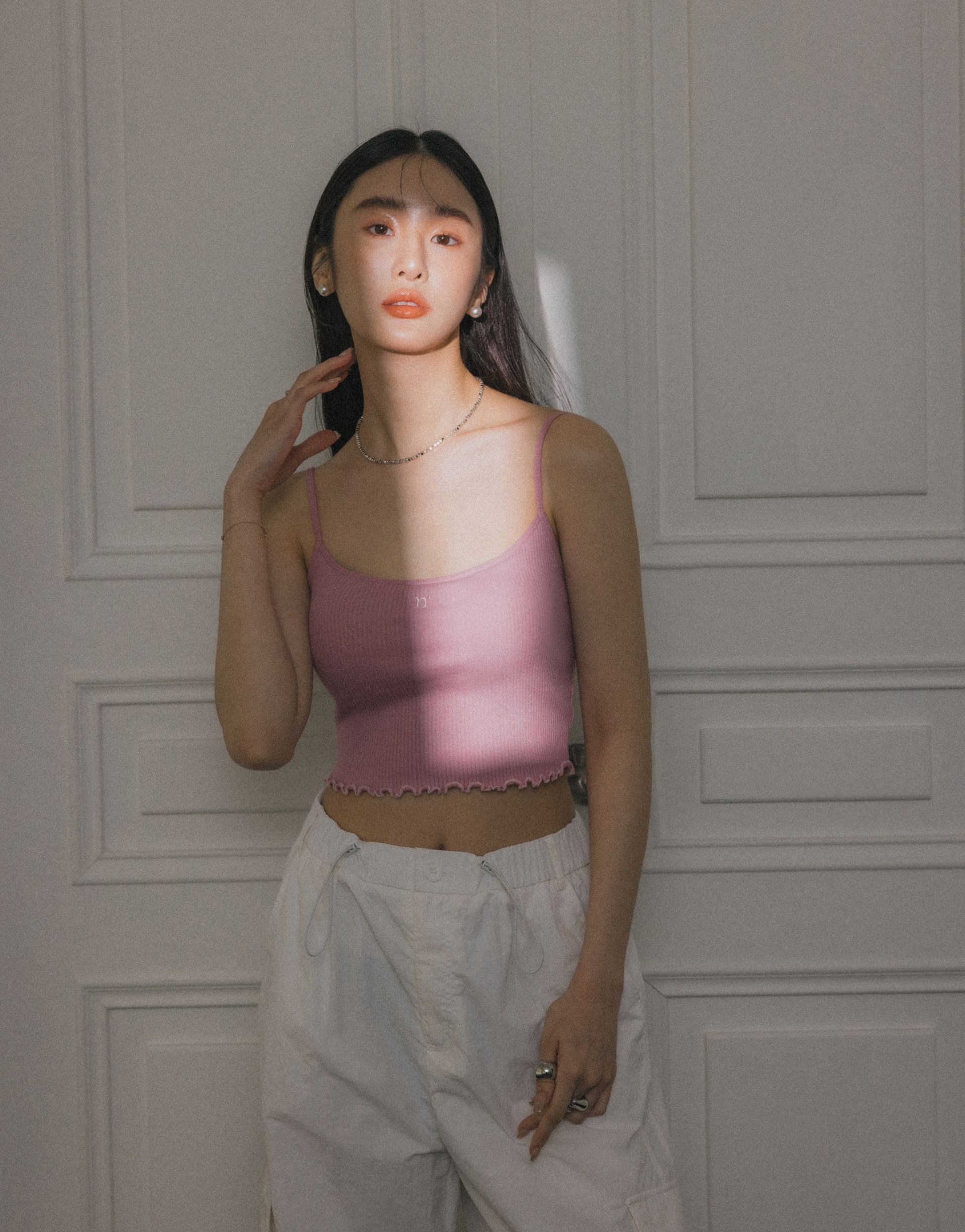 MIT logo刺繡捲邊BRA TOP(佑妮聯名款) ｜ PAZZO 生活好感衣著