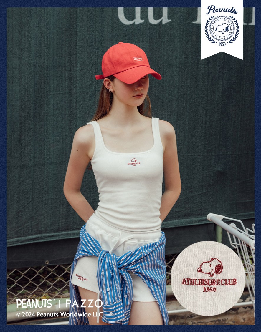 MIT PEANUTS ATHLEISURE CLUB方領BRATOP ｜ PAZZO 生活好感衣著