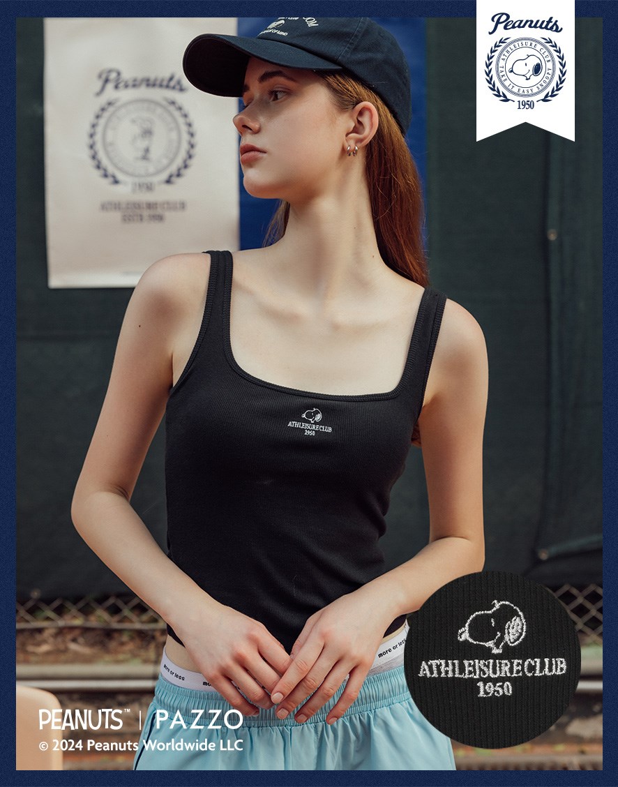 MIT PEANUTS ATHLEISURE CLUB方領BRATOP ｜ PAZZO 生活好感衣著