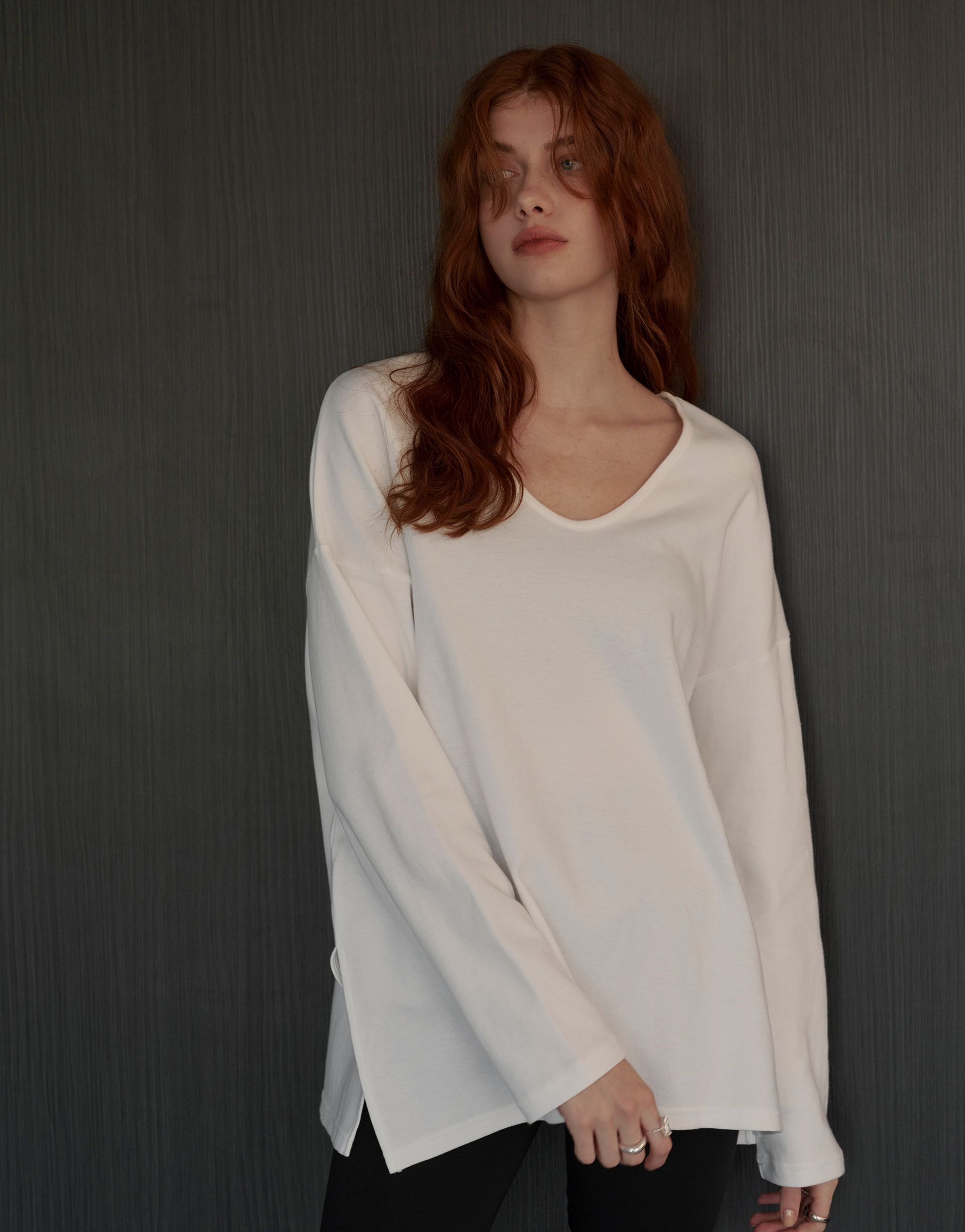 MIT 舒適日常V領長袖上衣 ｜ PAZZO 生活好感衣著