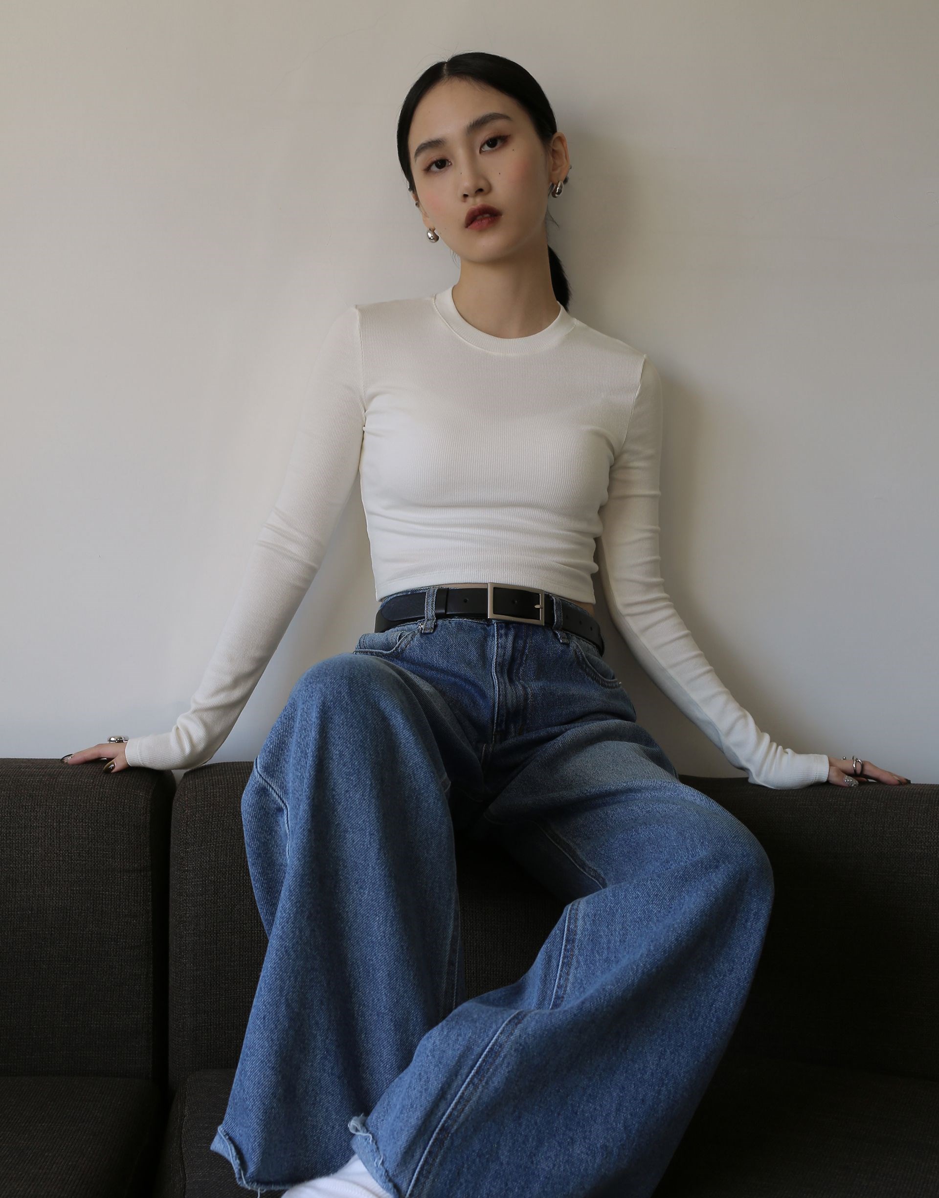 MIT 微高領羅紋合身上衣 ｜ PAZZO 生活好感衣著