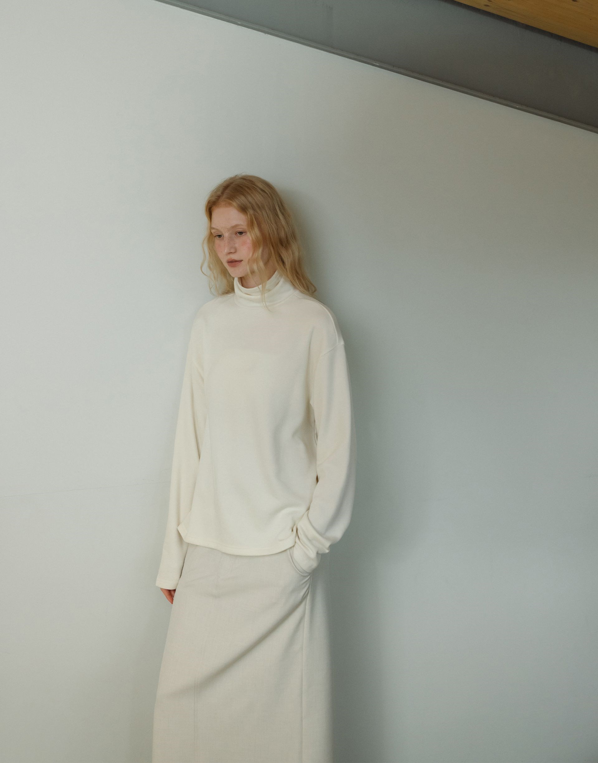 內刷絨羅紋高領上衣 ｜ PAZZO 生活好感衣著