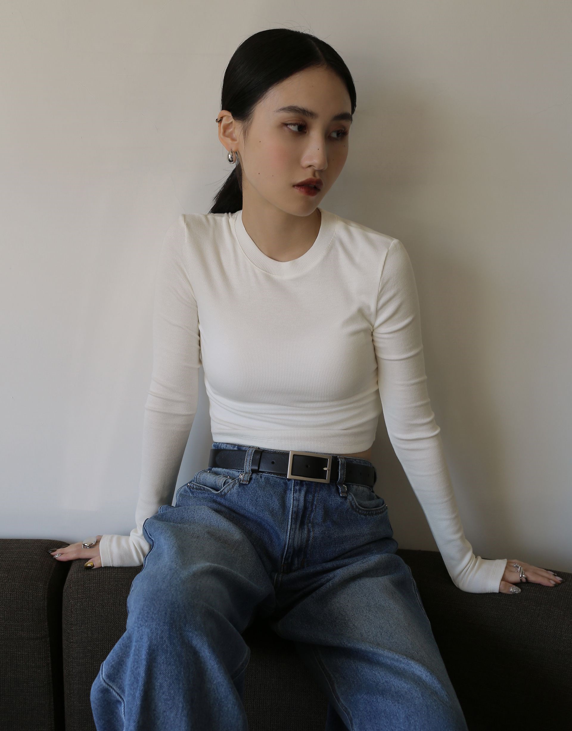 MIT 微高領羅紋合身上衣 ｜ PAZZO 生活好感衣著