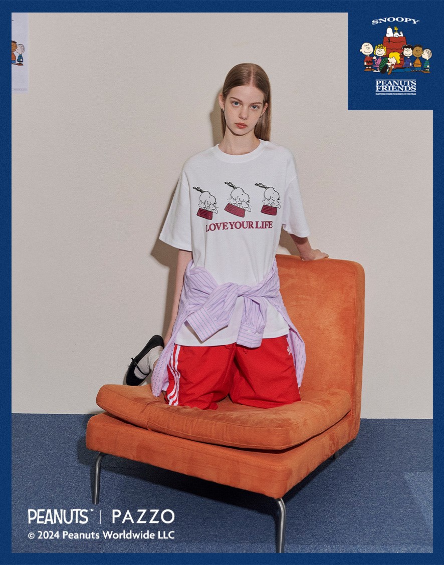MIT PEANUTS SNOOPY厚磅印花TEE ｜ PAZZO 生活好感衣著