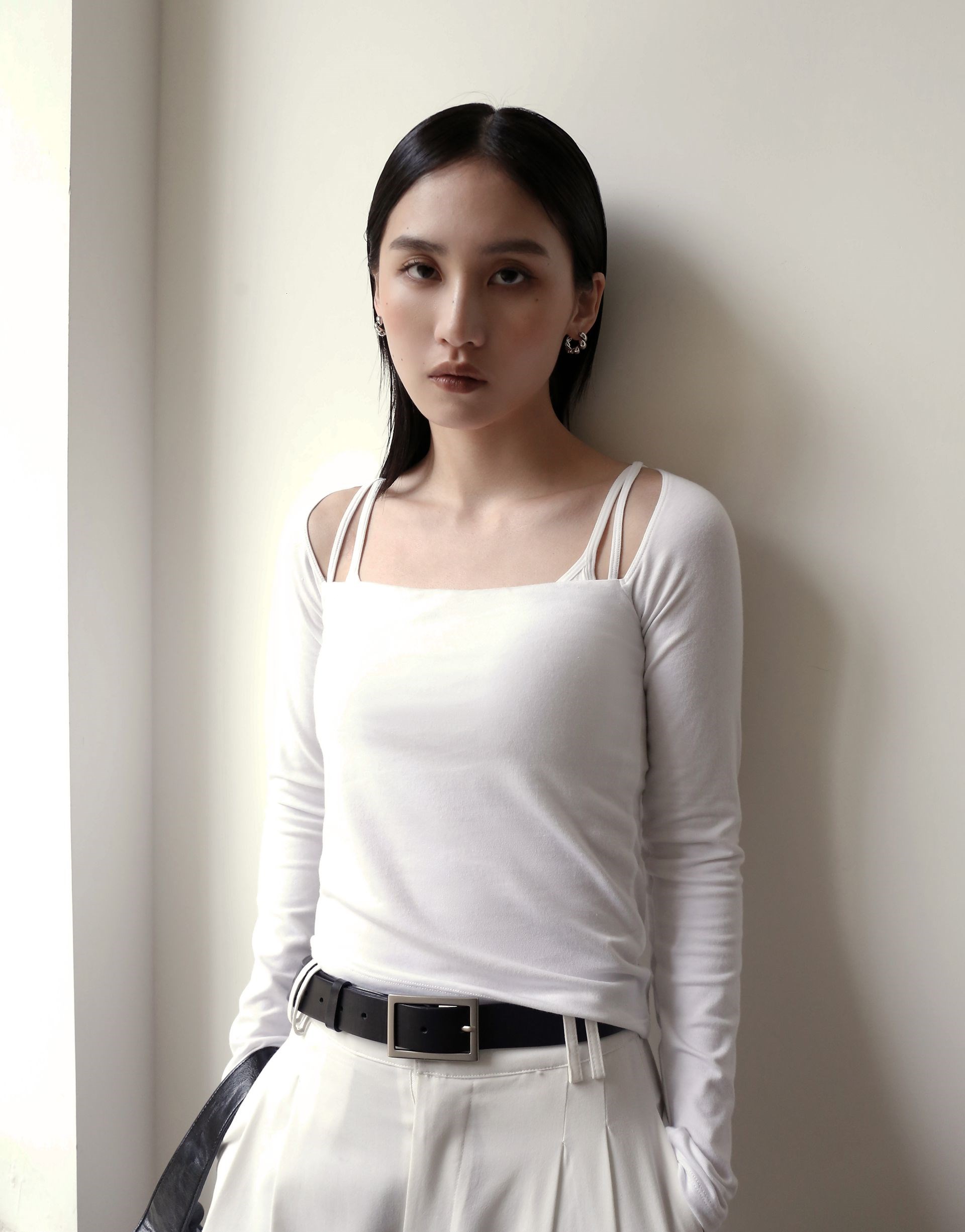 MIT細肩帶造型長袖BRA TOP ｜ PAZZO 生活好感衣著